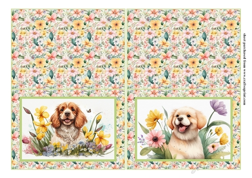 2 Floral pup notelets 4 - CUP1216801_659 | Craftsuprint