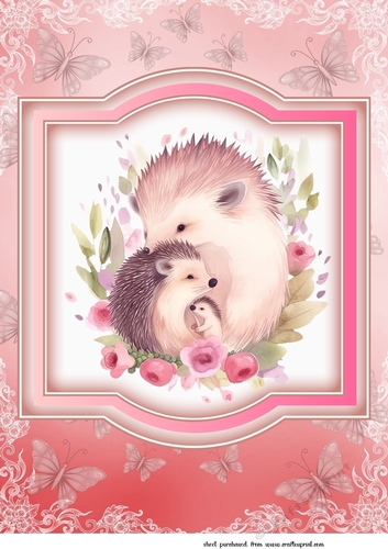 Large hedgehog topper 3 - CUP1219521_659 | Craftsuprint