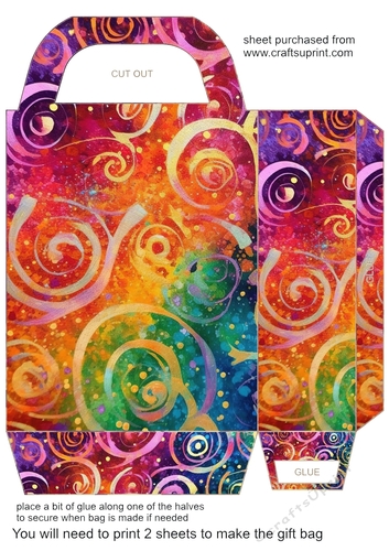 All about the rainbow gift bag 1 - CUP1226387_659 | Craftsuprint