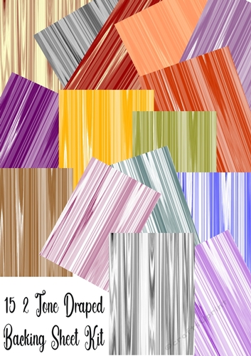 15 2 Tone draped backing sheet kit - CUP1228122_659 | Craftsuprint