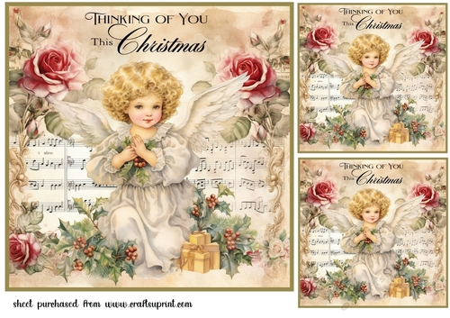 3 Christmas angel card fronts/toppers 7 - CUP1238244_659 | Craftsuprint