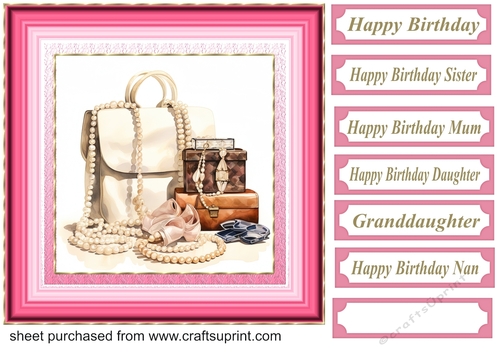 Pink Ladies accessories card front 3 - CUP1247892_659 | Craftsuprint