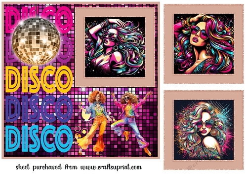 Disco Diva card front 1 - CUP1259679_659 | Craftsuprint