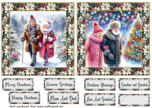 2 Christmas couple card fronts 6 - CUP1262351_659 | Craftsuprint