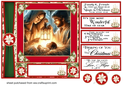 Nativity scene card front 8 - CUP1267939_659 | Craftsuprint