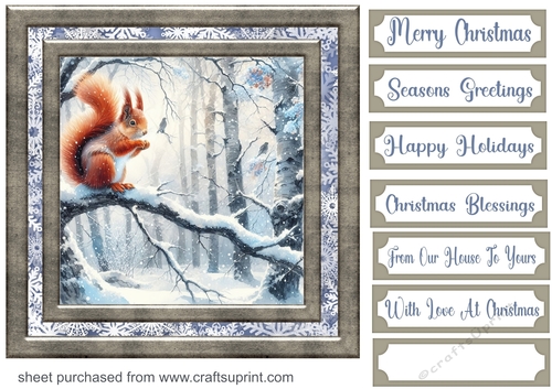 Winter forest card front 20 - CUP1268913_659 | Craftsuprint
