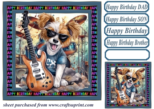 The band front man card front 2 - CUP1269705_659 | Craftsuprint