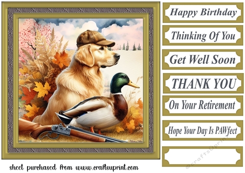 Working dog card front 13 - CUP1278058_659 | Craftsuprint