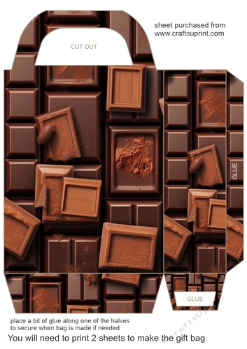 All about the chocolate gift bag 2 - CUP1287232_659 | Craftsuprint