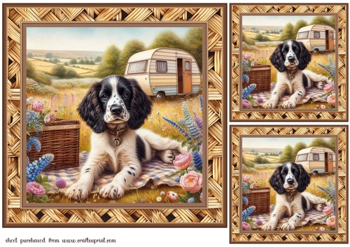 3 Caravan pup card fronts/toppers 6 - CUP1302347_659 | Craftsuprint