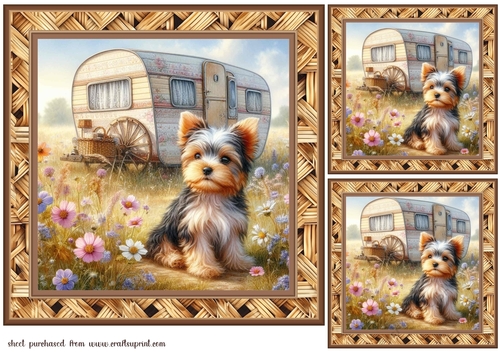 3 Caravan pup card fronts/toppers 11 - CUP1302357_659 | Craftsuprint