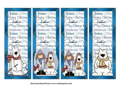 4 Polar Bear Bookmarks - CUP130456_659 | Craftsuprint