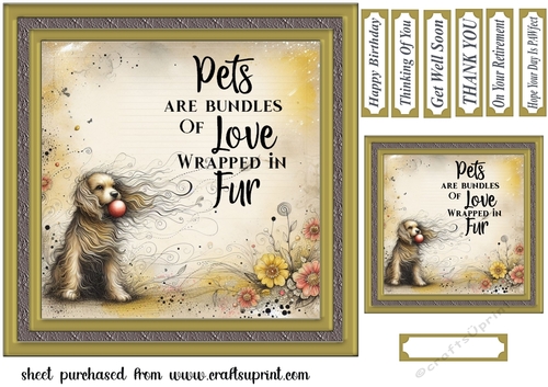 Cocker Spaniel card front 2 - CUP1307239_659 | Craftsuprint