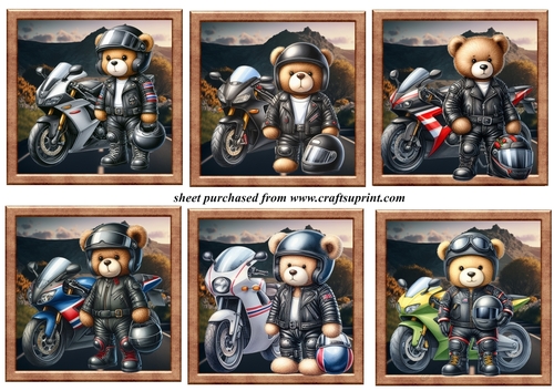 6 Motorbike ted toppers 2 - CUP1308797_659 | Craftsuprint