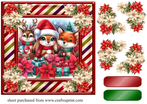 Christmas friends card front 1 - CUP1312114_659 | Craftsuprint