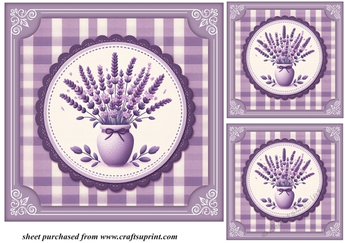 3 Lavender card fronts/toppers 7 - CUP1314225_659 | Craftsuprint