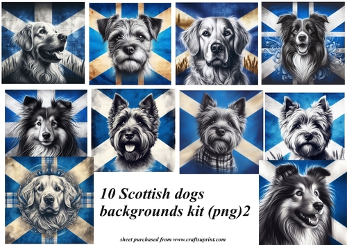 10 Scottish dog backgrounds kit (png)2 - CUP1319367_659 | Craftsuprint