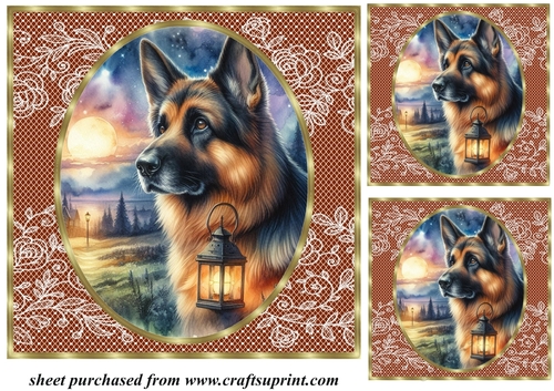 3 Twilight dog card front/topper 3 - CUP1322481_659 | Craftsuprint