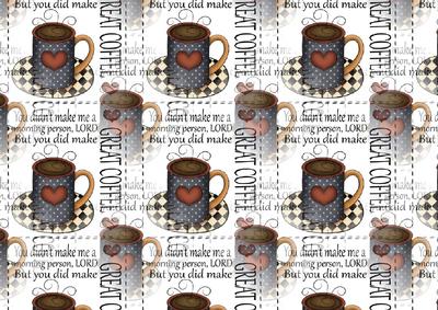 Coffee Themed Backing Sheet 5 - CUP190849_659 | Craftsuprint