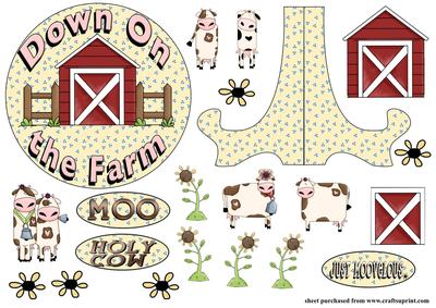 Build Your Own Cow Down on the Farm Plate Sheet - CUP241399_659 ...