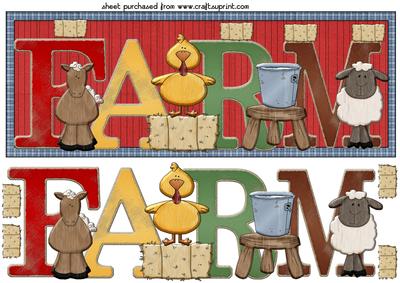 Down on the Farm Card Front 1 - CUP384132_659 | Craftsuprint