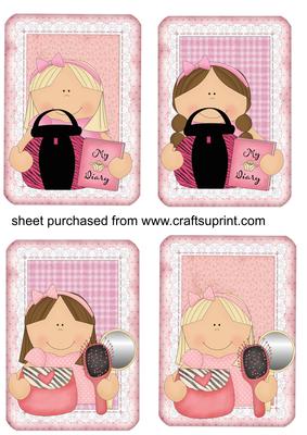4 Birthday Girl Toppers 2 - CUP385938_659 | Craftsuprint