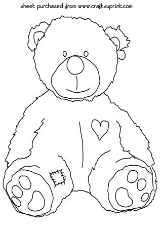 Scruffy Ted Digi Stamp - CUP388794_659 | Craftsuprint