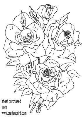 Roses Topper Digi Stamp - CUP394110_659 | Craftsuprint