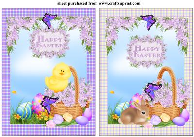 2 Easter Framed Card Fronts - CUP400903_659 | Craftsuprint