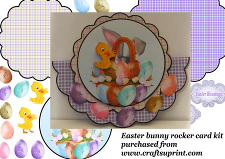 Easter Bunny Hunt Rocker Card Mini Kit - CUP403393_659 | Craftsuprint