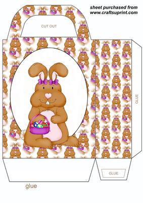 Easter Bunny Gift Bag 3 - CUP405565_659 | Craftsuprint