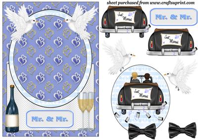 Male Wedding Card Front - CUP410869_659 | Craftsuprint