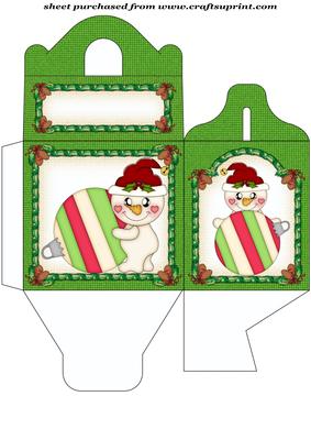 Christmas Snowman Gable Box 1 - CUP452759_659 | Craftsuprint