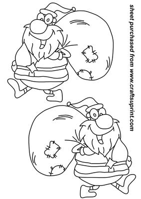 2 Santa Digi Stamps - CUP491802_659 | Craftsuprint