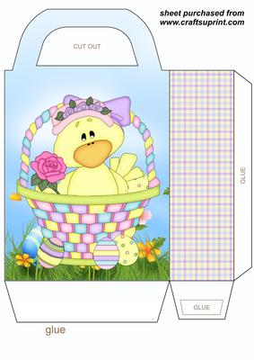 Easter Chick Gift Bag 2 - CUP511842_659 | Craftsuprint