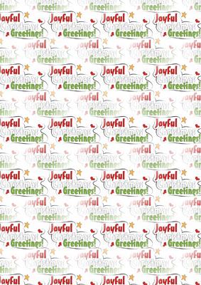 Joyful Christmas Backing Sheet - CUP579025_659 | Craftsuprint