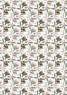 Holly Snowman Backing Sheet - CUP579031_659 | Craftsuprint