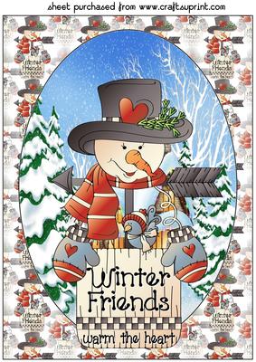Snowman Winter Friends Topper - CUP579323_659 | Craftsuprint