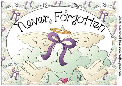 Never Forgotten Topper - CUP579684_659 | Craftsuprint