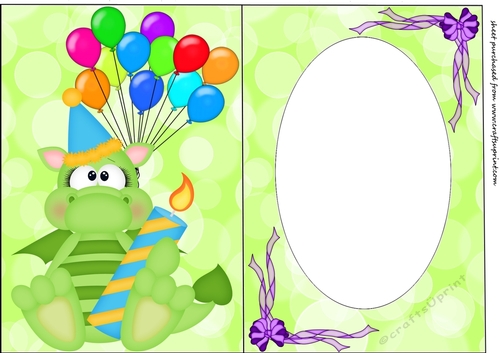 Birthday dragon insert 1 - CUP729282_659 | Craftsuprint