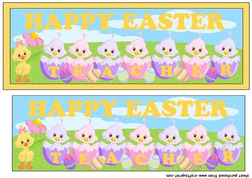 Teacher Easter card front 1 - CUP759520_659 | Craftsuprint