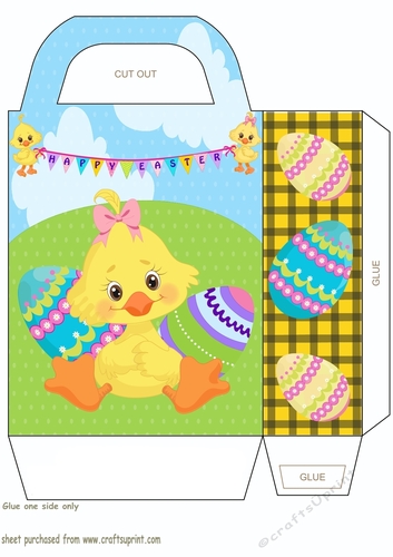 Easter chick gift bag 2 - CUP760032_659 | Craftsuprint
