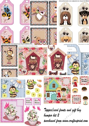 Topper/Card front,gift bag bumper kit - CUP761677_659 | Craftsuprint