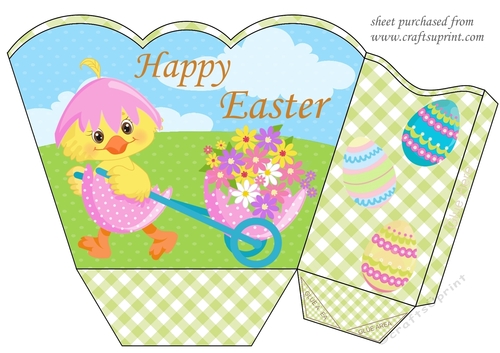 Easter chick basket 7 - CUP778245_659 | Craftsuprint