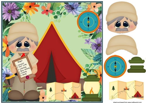 Scout master card front 1 - CUP783093_659 | Craftsuprint