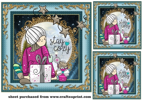 3 Stay cozy card fronts/toppers - CUP995714_659 | Craftsuprint
