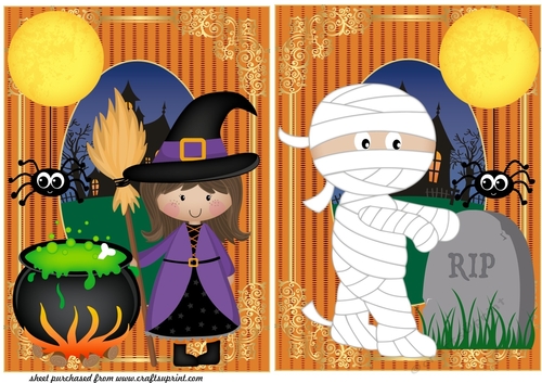 2 Halloween card fronts 1 - CUP998427_659 | Craftsuprint