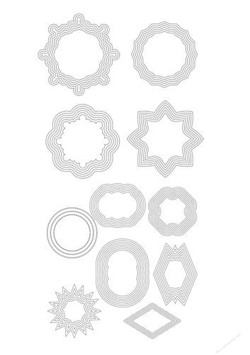 Nested Shapes Kit 3 - CUP1123177_81178 | Craftsuprint