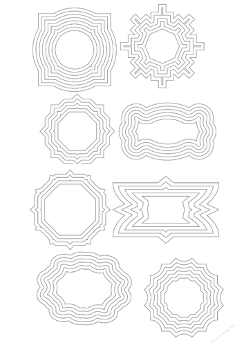 Nested Shapes Kit 4 - CUP1126579_81178 | Craftsuprint
