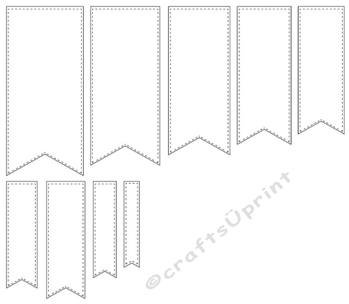 Stitched Banner Flags Cutting Files - CUP1144195_81178 | Craftsuprint